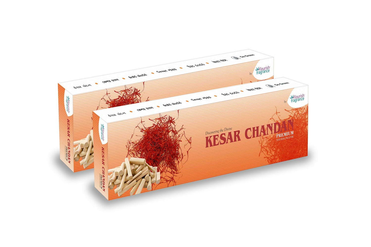Kesar Chandan Incense stick Flourish fragrance – Prayer Essentials India
